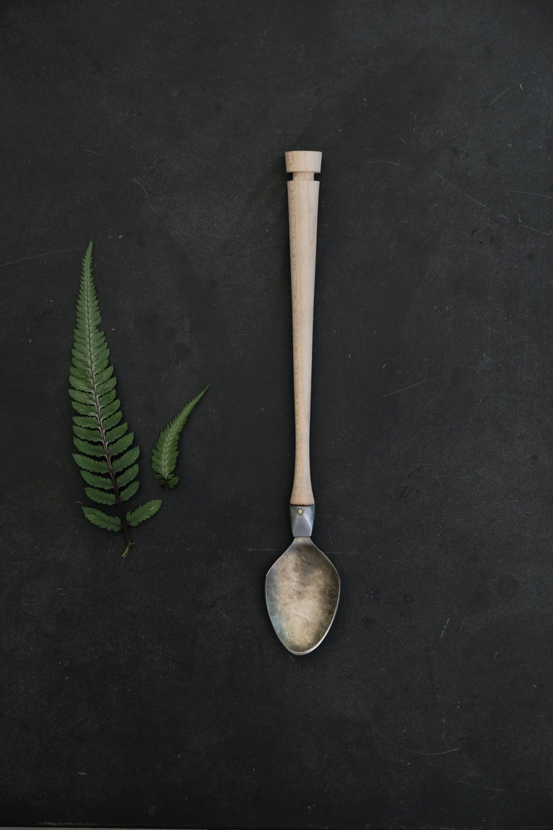 Tapered turned spoon – Erica Moody | Fine Metal Work